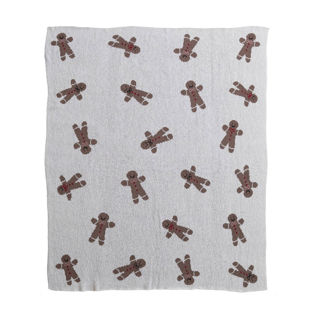 Gingerbread Man Throw Blanket